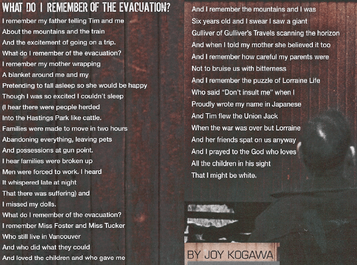 What Do I Remember of The Evacuation