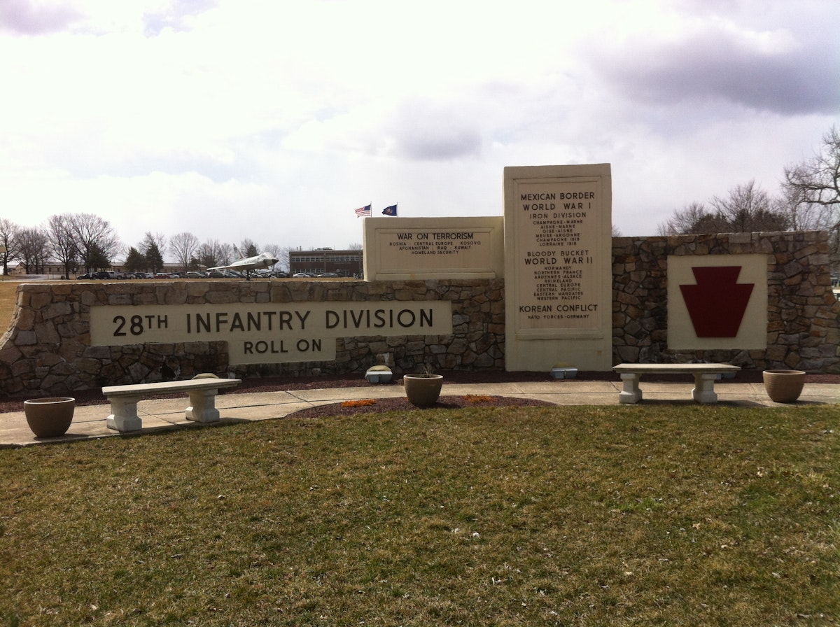 28th Division Unit Plaque